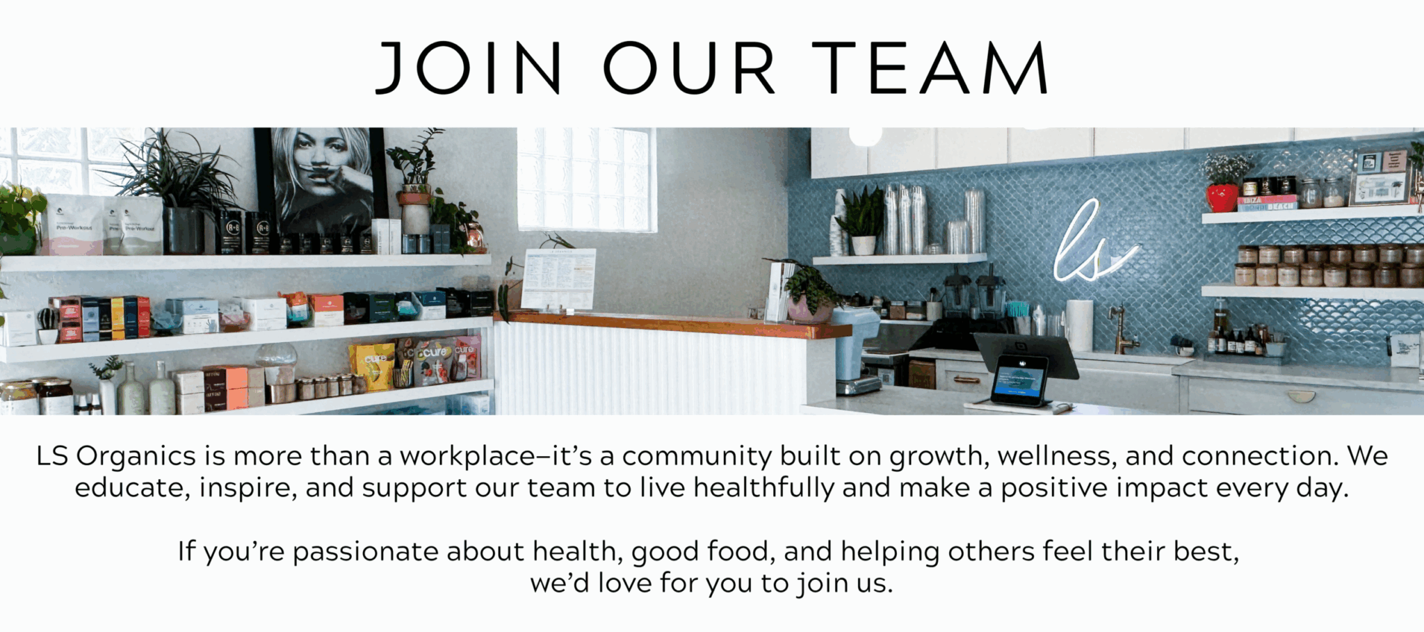 Join Our Team - LS Organics
